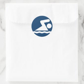 Swim Symbol Sticker | Zazzle