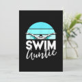 Swim Team Aunt Auntie Nephew Swimming Swimmer Gift Holiday Card | Zazzle