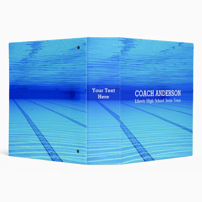 Swim Team Binder | Zazzle