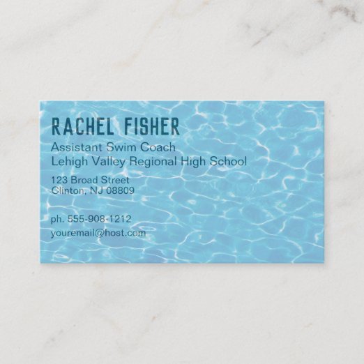 Swim Lessons Business Cards - Business Card Printing | Zazzle