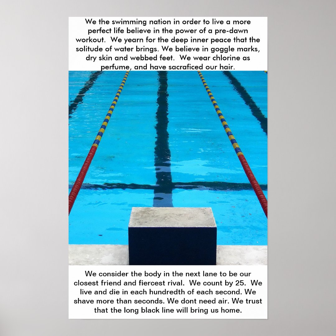 Swimmers Poster | Zazzle