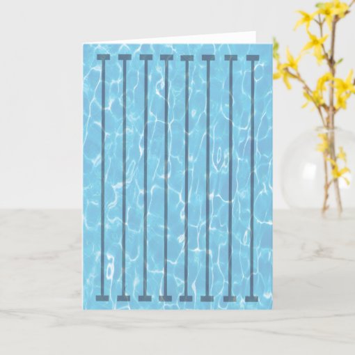 Swimmers Swim Team Swimming Pool Card | Zazzle