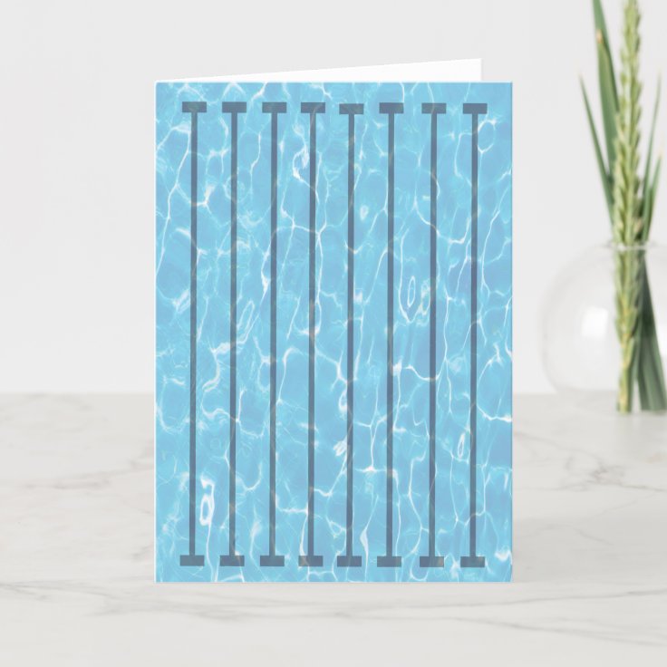 Swimmers Swim Team Swimming Pool Card | Zazzle