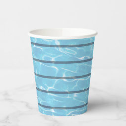 Swimmers Swim Team Swimming Pool Paper Cups | Zazzle