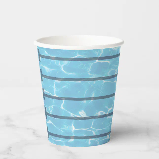 Swimmers Swim Team Swimming Pool Paper Cups | Zazzle