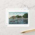 Swimming at Bemus Point Beach and Casino Postcard | Zazzle