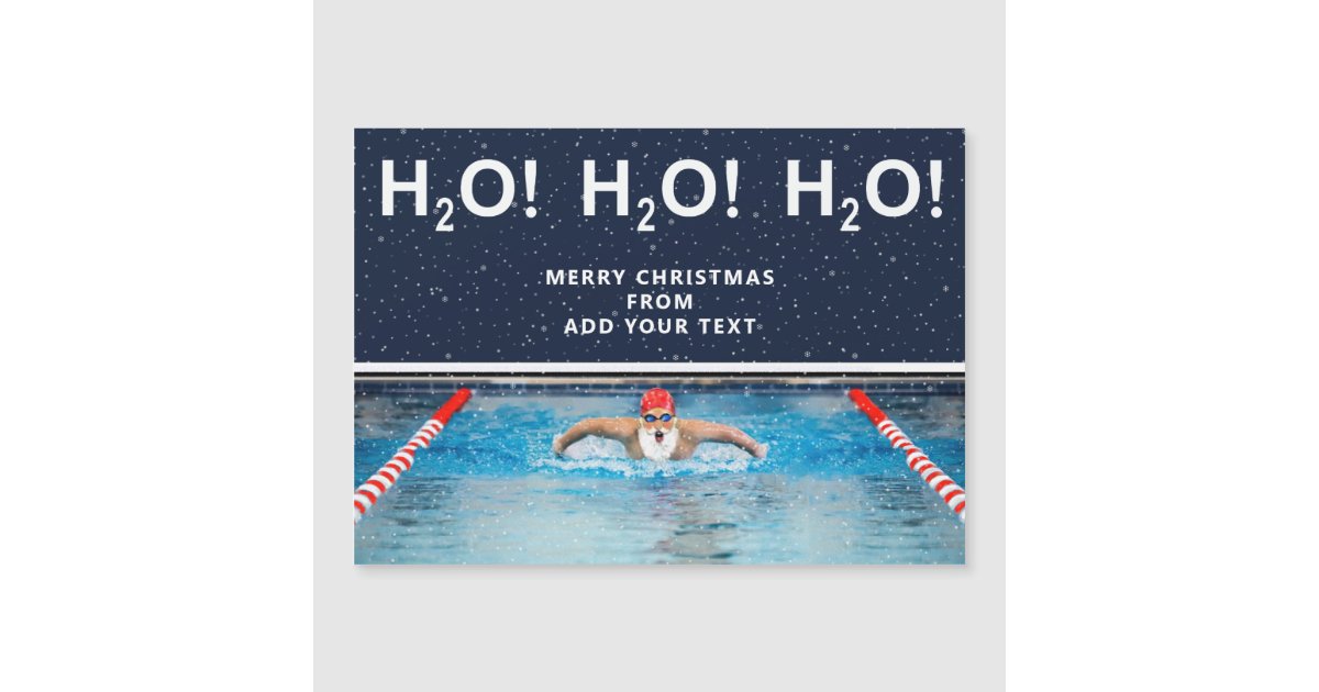 Swimming Christmas Holiday Gift Card | Zazzle