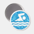 Swimming & Diving Coach or Swimmer Cool Swim Icon Magnet | Zazzle