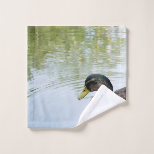 Swimming Duck Bathroom Towel Set | Zazzle