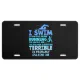 Swimming - I Swim License Plate | Zazzle