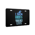 Swimming - I Swim License Plate | Zazzle