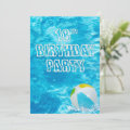 Swimming Pool 18th Birthday Party Invite | Zazzle