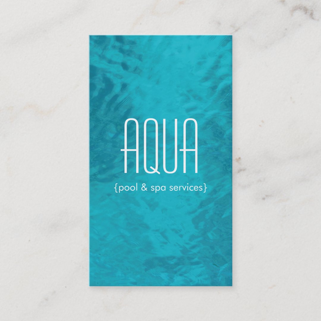 Swimming Pool Business Card | Zazzle