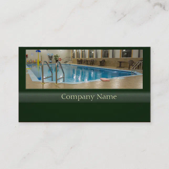 Swimming Pool Business Card | Zazzle