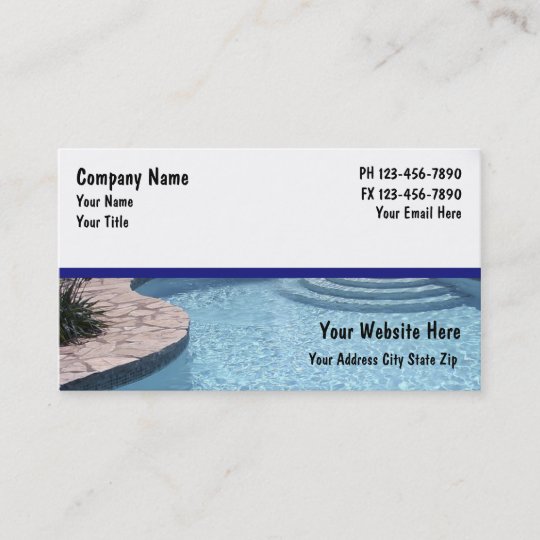 Swimming Pool Business Cards | Zazzle.com