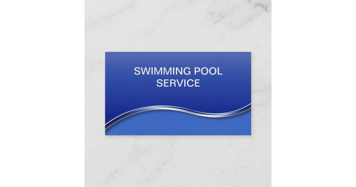 Swimming Pool Business Cards | Zazzle