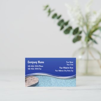 Swimming Pool Business Cards | Zazzle