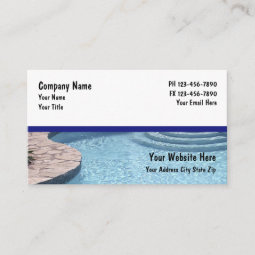 Swimming Pool Business Cards | Zazzle