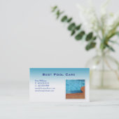 Swimming Pool Care Maintenance Business Card | Zazzle