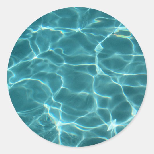 Swimming Pool Classic Round Sticker | Zazzle.com