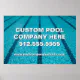 Swimming Pool Company Custom Marketing Poster | Zazzle