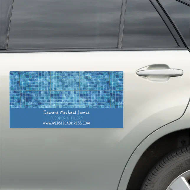 Swimming Pool, Floorer, Tile Installer Car Magnet | Zazzle