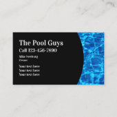 Swimming Pool Modern Business Cards | Zazzle