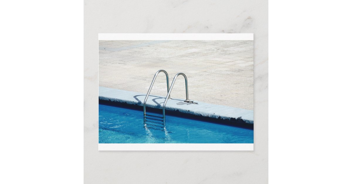 Swimming pool postcard | Zazzle