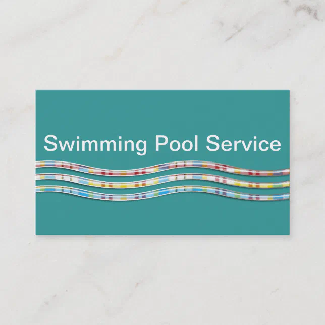 Swimming Pool Service Business Cards | Zazzle