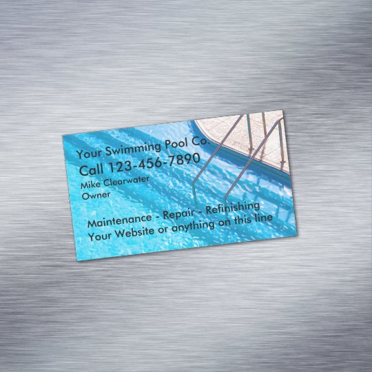 Swimming Pool Service Business Magnets | Zazzle.com