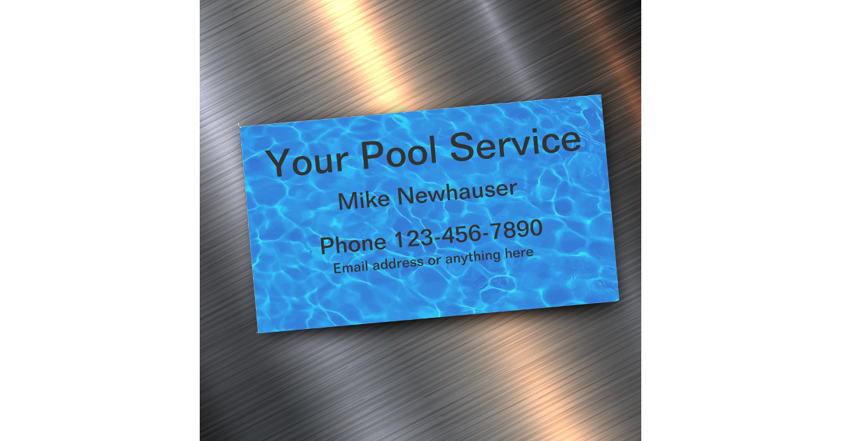 Swimming Pool Service Magnets | Zazzle