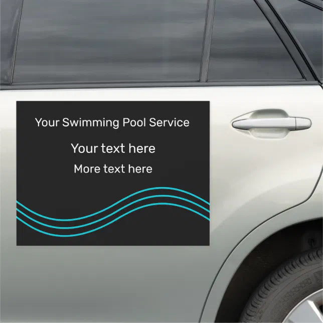 Swimming Pool Service Mobile Car Magnets | Zazzle