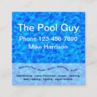 Swimming Pool Modern Service Business Card | Zazzle.com