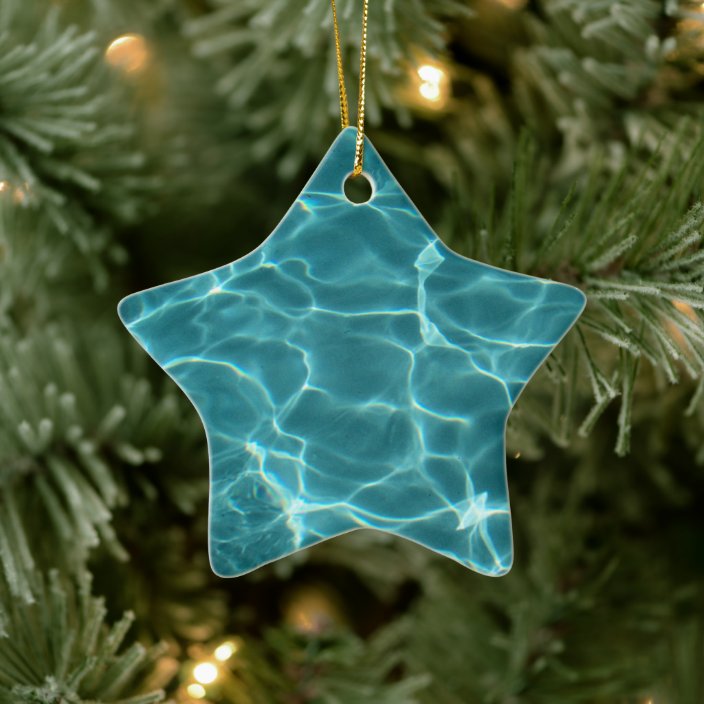 Swimming Pool Sports Star Photo Ceramic Ornament | Zazzle.com