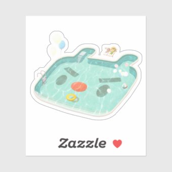Swimming Pool Sticker | Zazzle