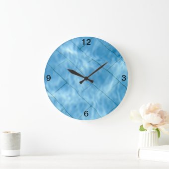 Swimming pool Wall Clock | Zazzle