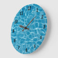 Swimming pool water Clock | Zazzle