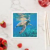 Swimming Sea Turtle Napkins | Zazzle