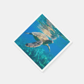 Swimming Sea Turtle Napkins | Zazzle