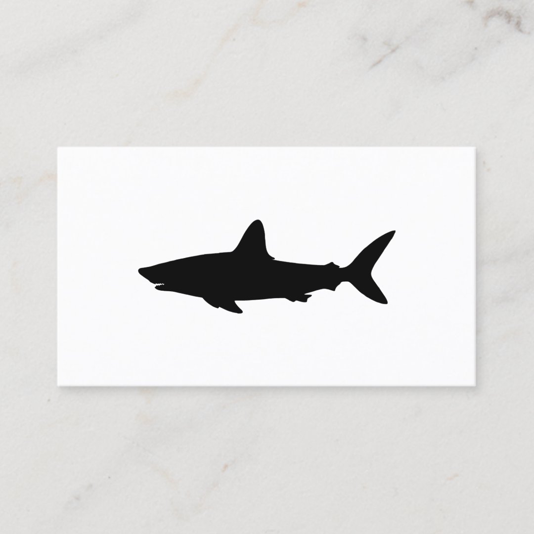 Swimming Shark Business Card | Zazzle