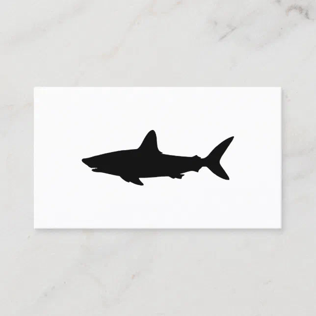 Swimming Shark Business Card | Zazzle