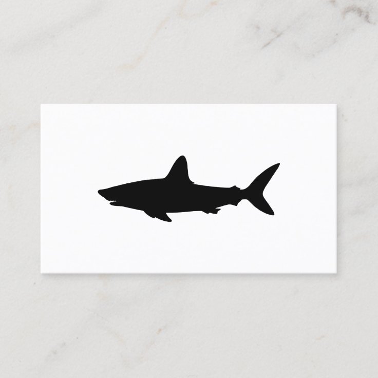 Swimming Shark Business Card | Zazzle