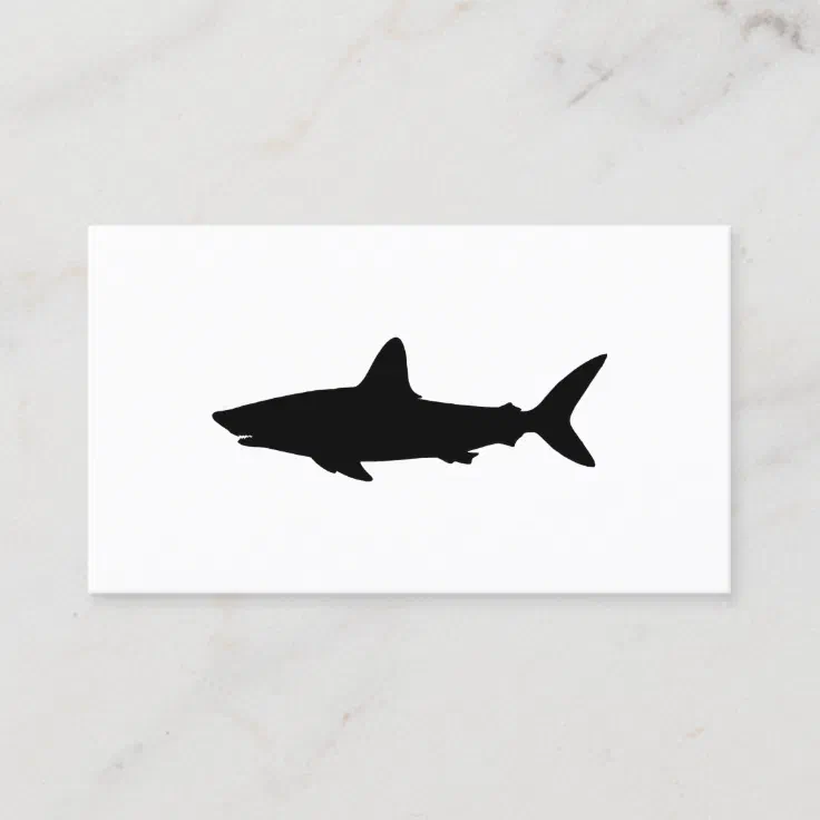 Swimming Shark Business Card | Zazzle