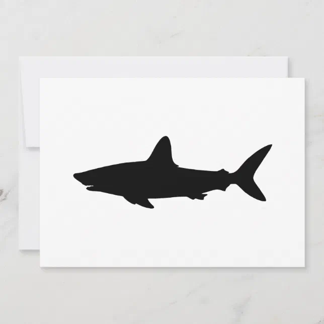 Swimming Shark Invitation | Zazzle