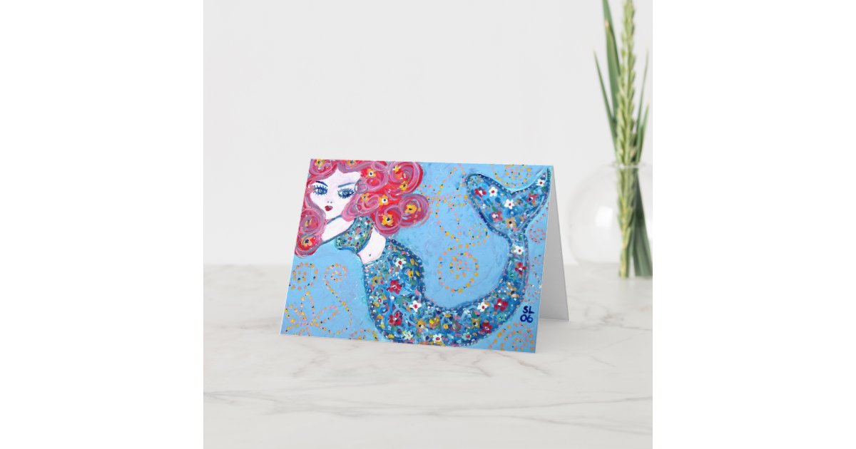 swimming with grace card | Zazzle