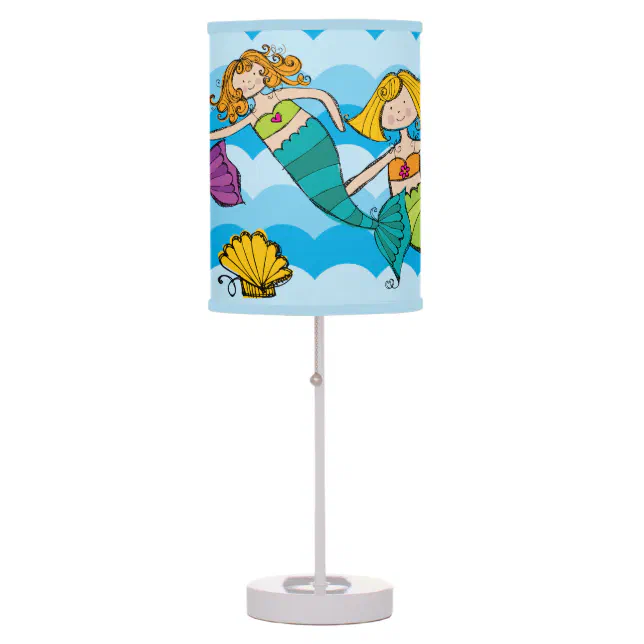 Swimming With the Mermaids Table Lamp | Zazzle