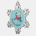 Swing Dance Snowflake Pewter Christmas Ornament | Zazzle