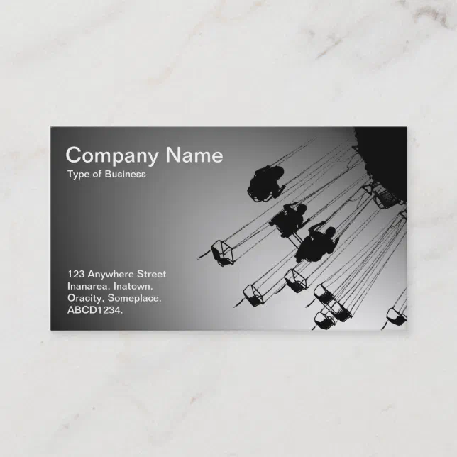 Swings and Roundabouts - Spotlit White Business Card | Zazzle