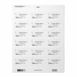 Swirl Design Wedding Labels | Zazzle