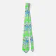 Swirl Patterns Abstract Colorful Bright Neon Green Neck Tie | Zazzle